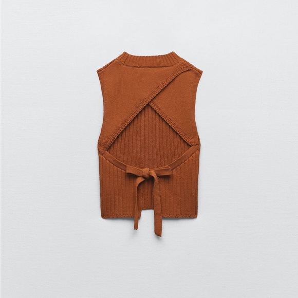 Zara | Tops | Zara Limited Edition Celebrity Style Backless Knitted ...